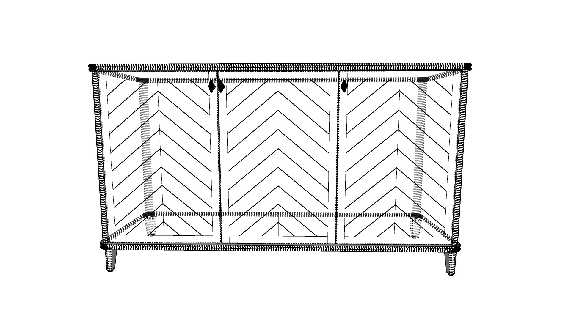 3D Grand Fandangle Sideboard Model - TurboSquid 2190754