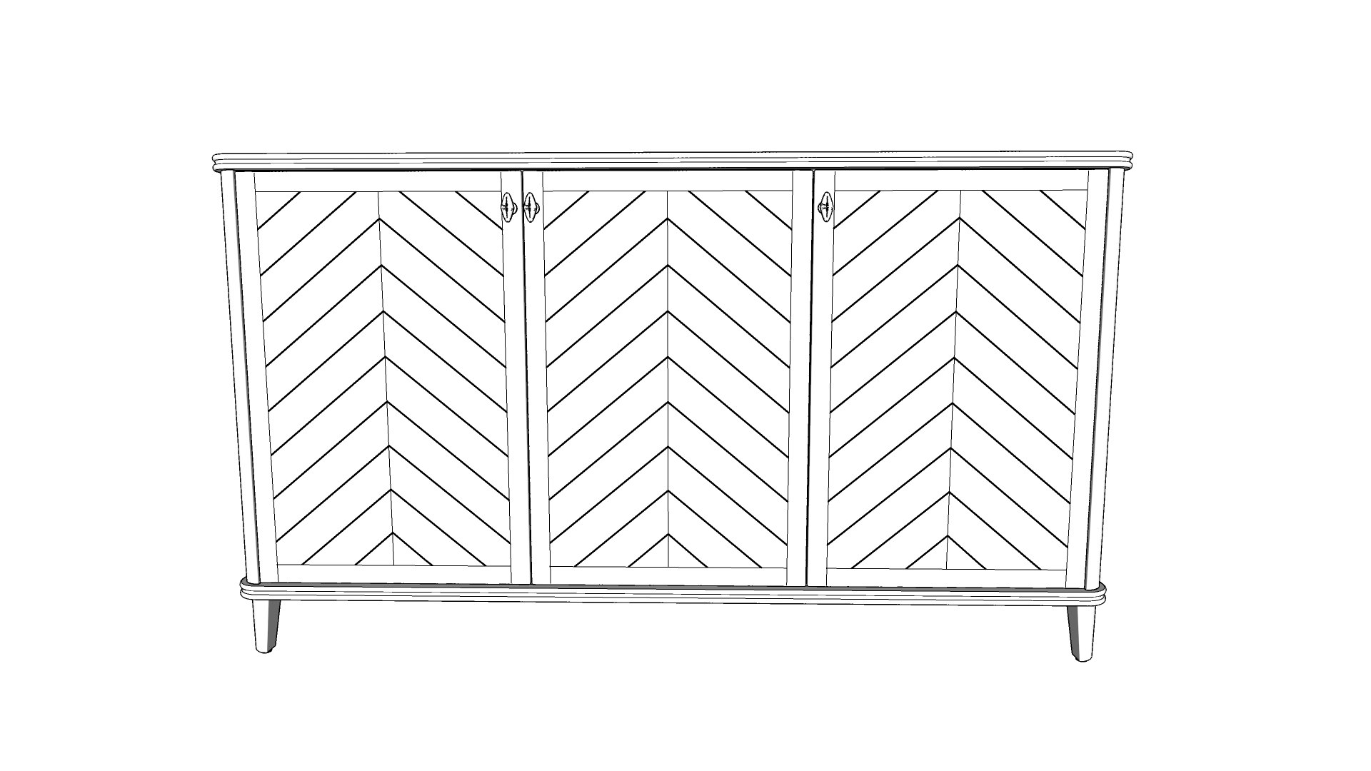 3D Grand Fandangle Sideboard Model - TurboSquid 2190754