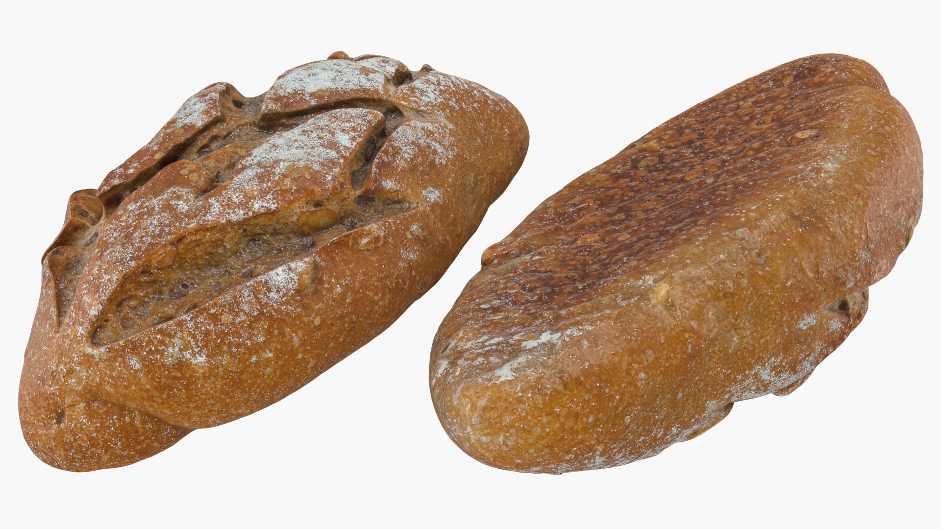 Multigrain Roll 3D Model - TurboSquid 1806448