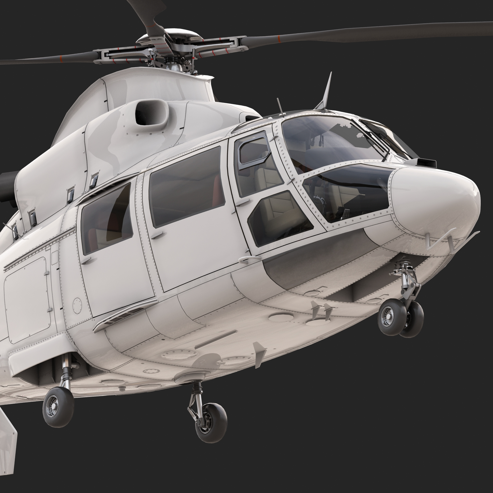 3d model of eurocopter 365 offshore rescue helicopter