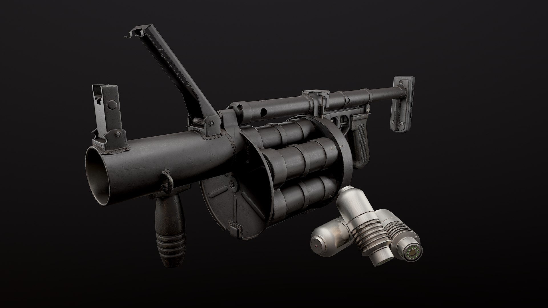 Grenade Launcher 3D Model - TurboSquid 1378384