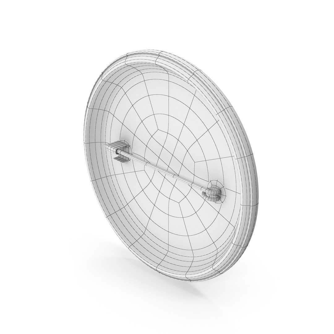 3D Round Button Badge - TurboSquid 2021967