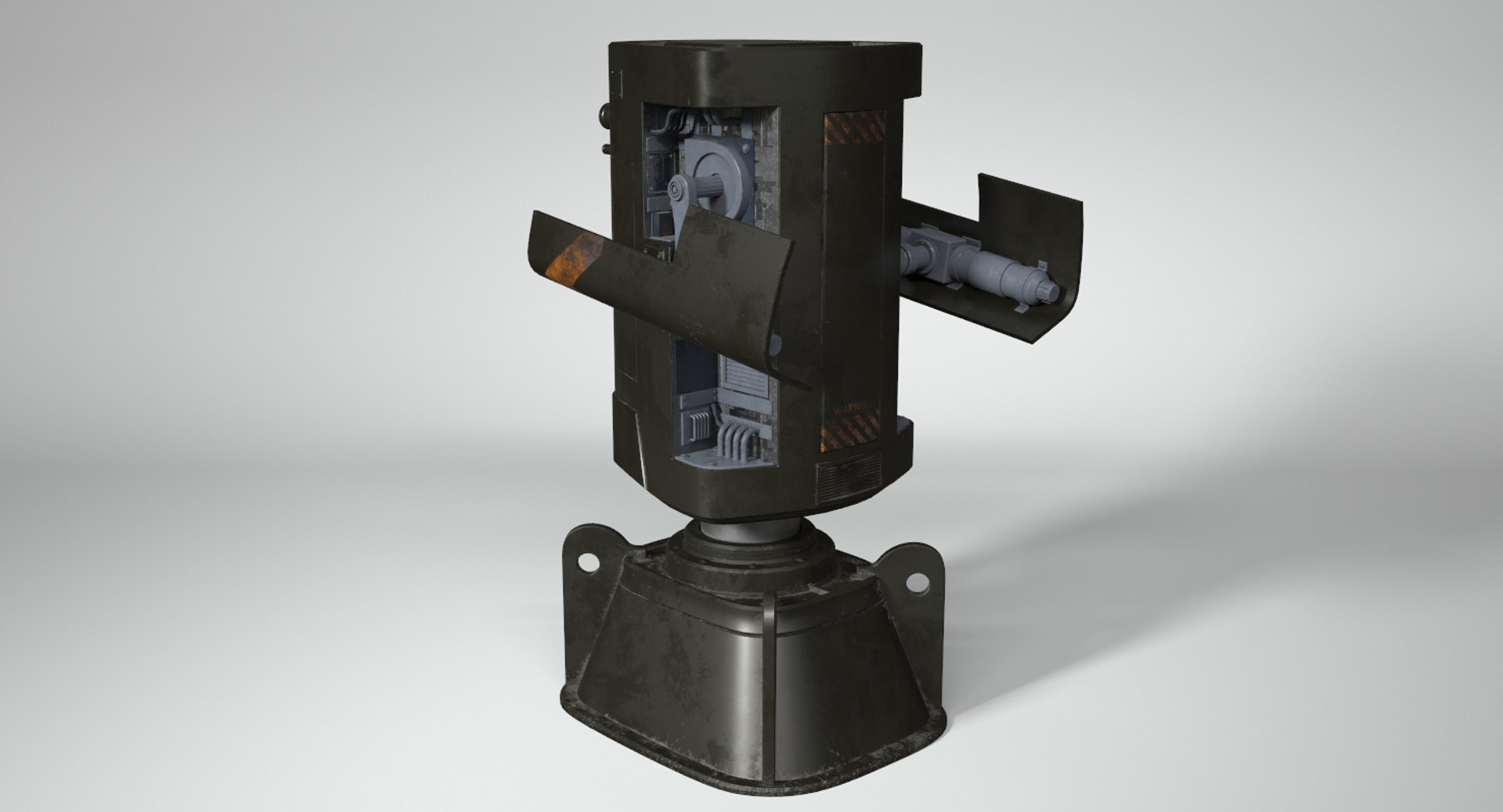 Turret Military 3D Model - TurboSquid 1356227