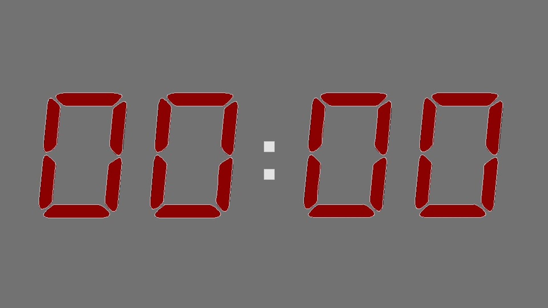 Digital Numbers Timer 3d C4d