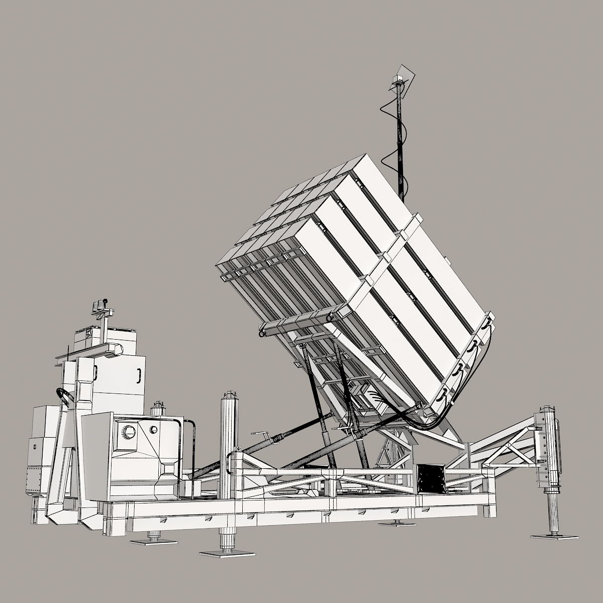 3d model of iron dome