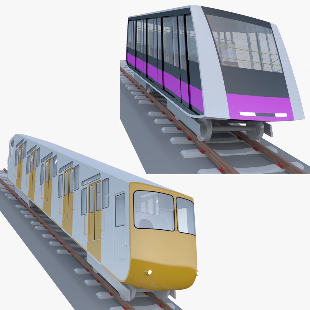 3D model Modern and historical funicular - TurboSquid 1919273