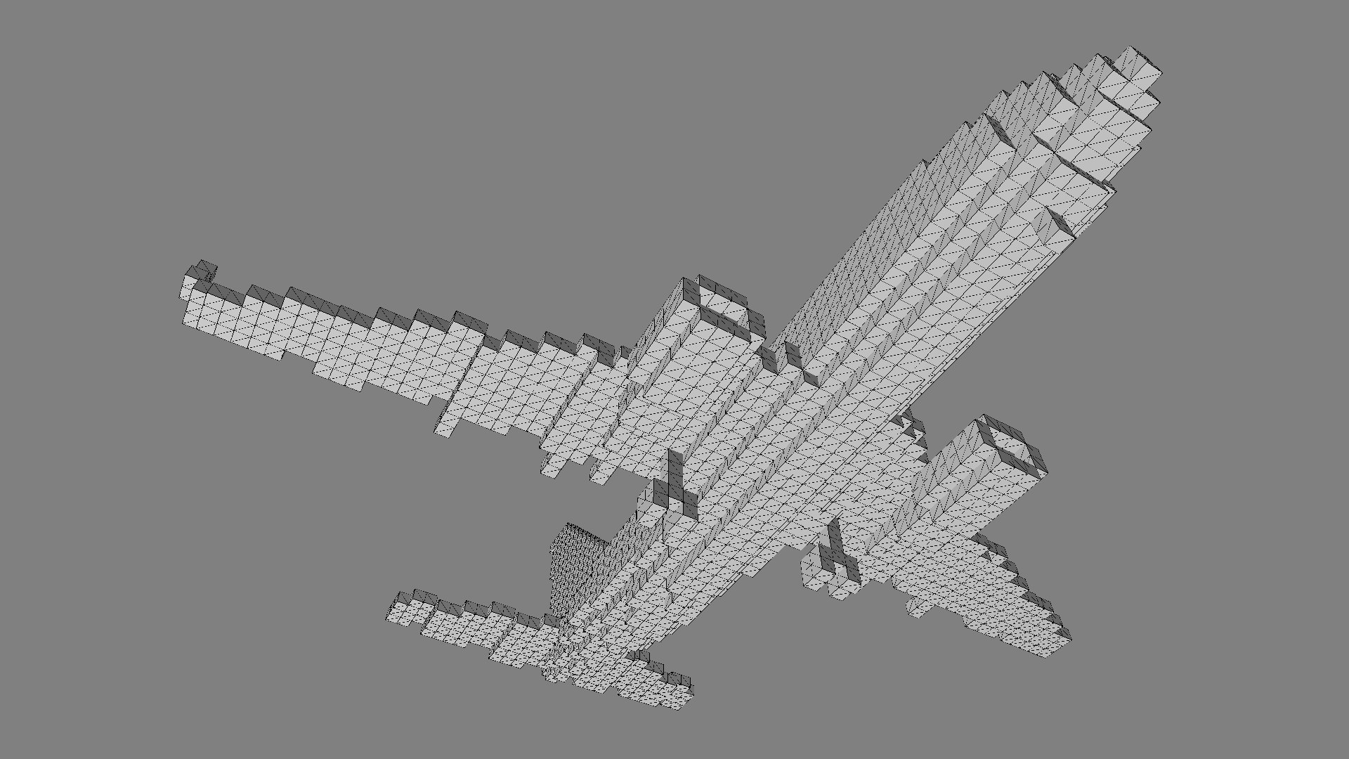 Boeing 737 Pixelated Model - TurboSquid 1912961