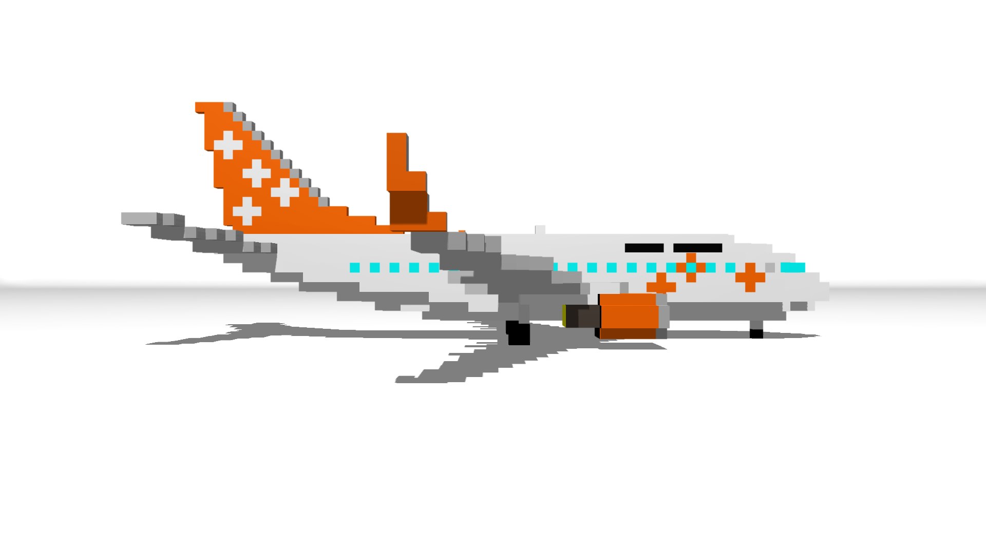 Boeing 737 Pixelated Model - TurboSquid 1912961