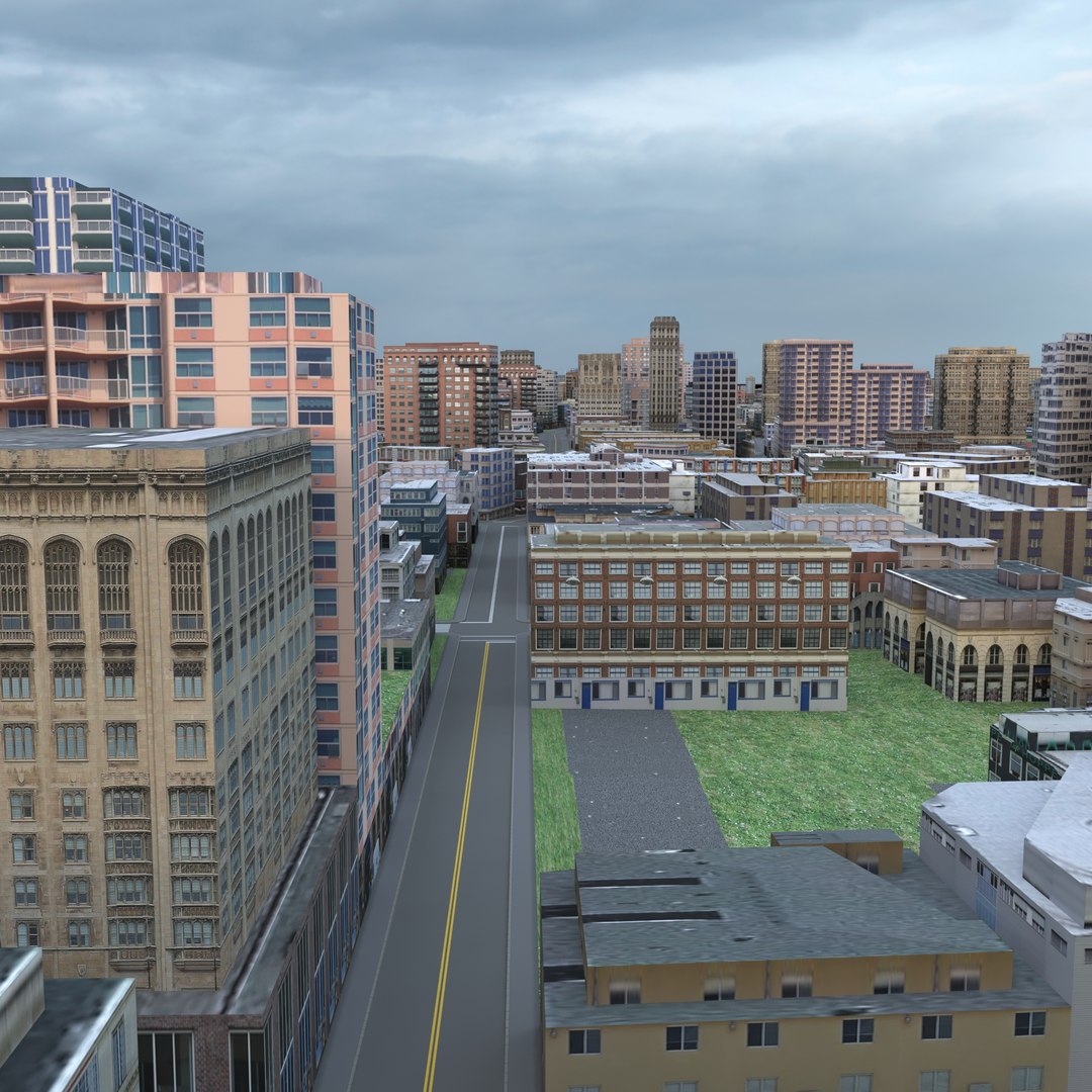 3D City 90 - TurboSquid 2167955