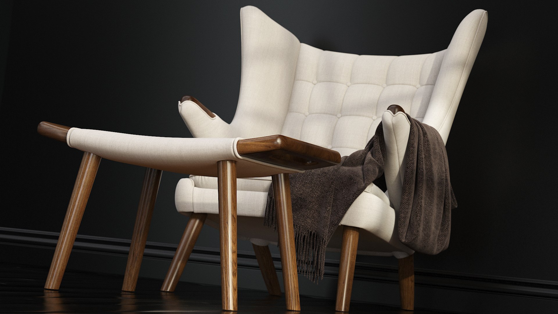3D Model Papa Bear Chair - TurboSquid 1953384