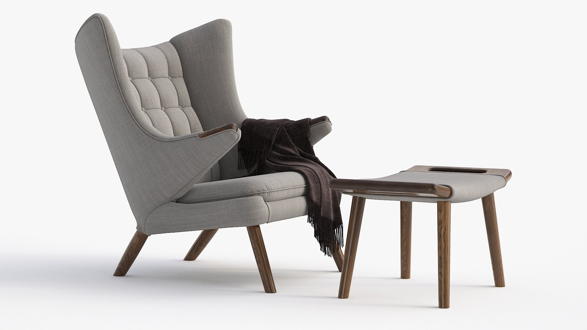 3D Model Papa Bear Chair - TurboSquid 1953384
