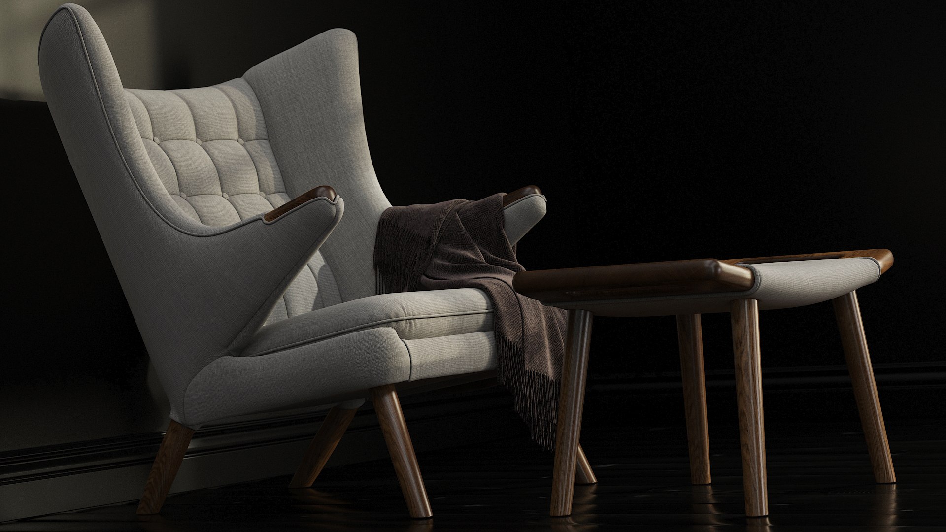 3D Model Papa Bear Chair - TurboSquid 1953384