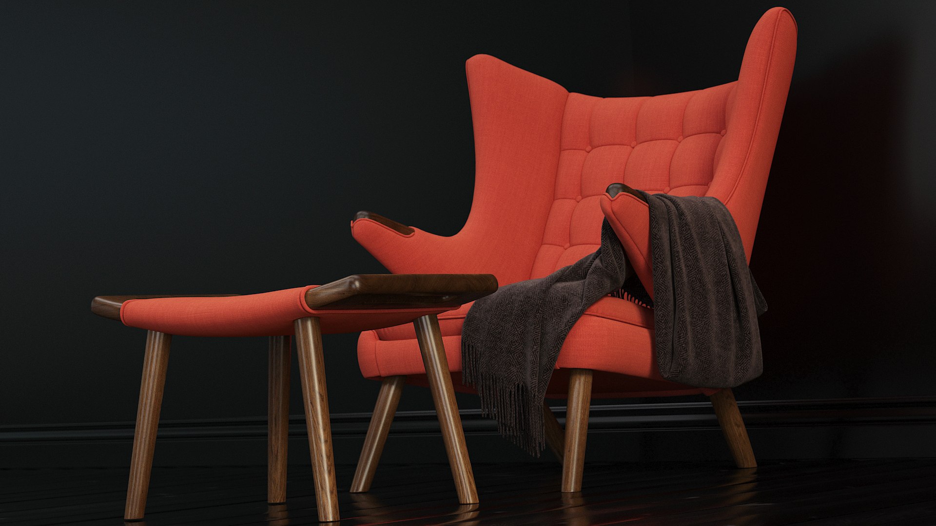 3D Model Papa Bear Chair - TurboSquid 1953384