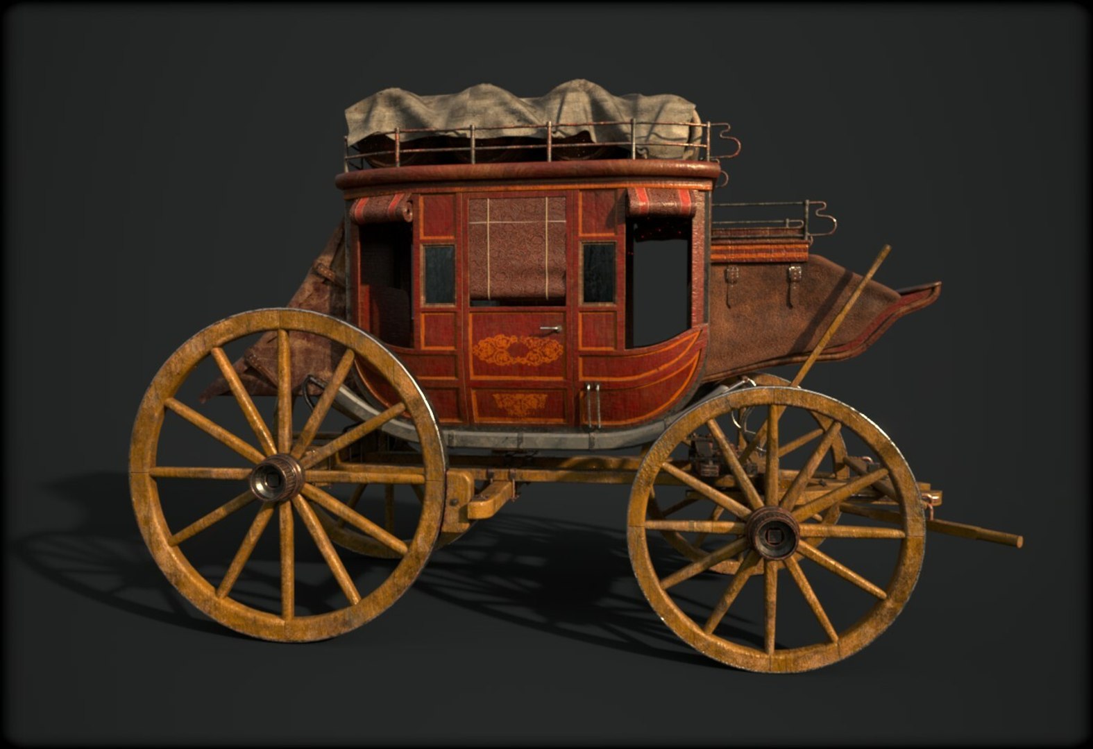 3D Cart Car Model - TurboSquid 1671377