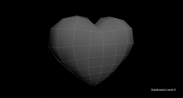 heart beating loop 3d model