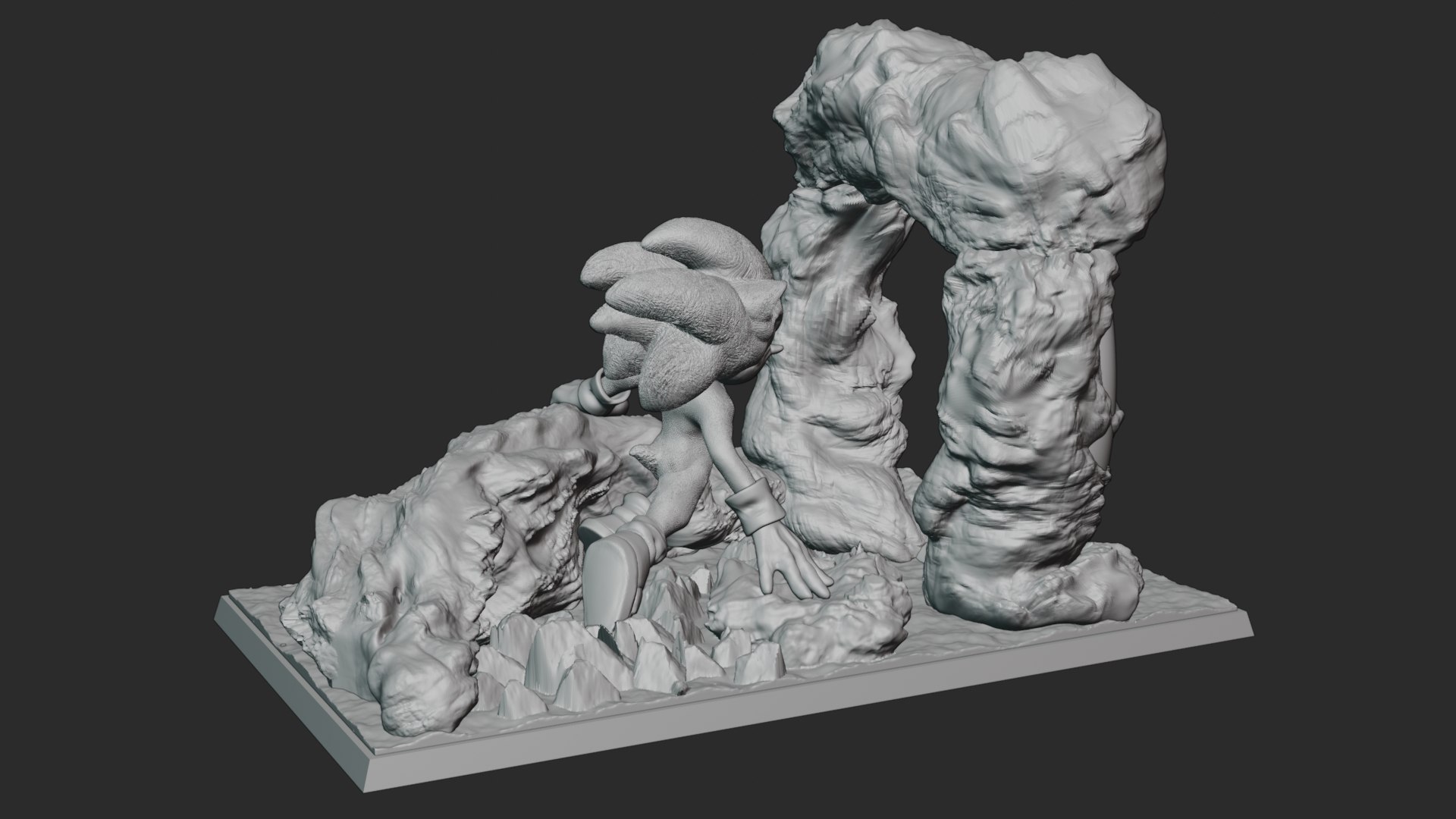 3D Sonic The Hedgehog PRINTABLE 3D Modell Model - TurboSquid 2414417