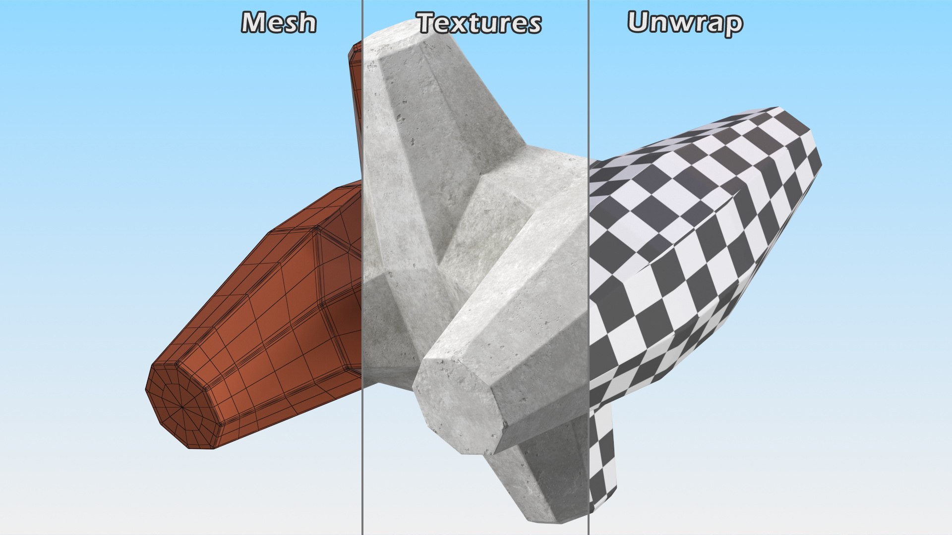 3D Breakwater Coastal Protection Blocks Collection 3 - TurboSquid 1933250