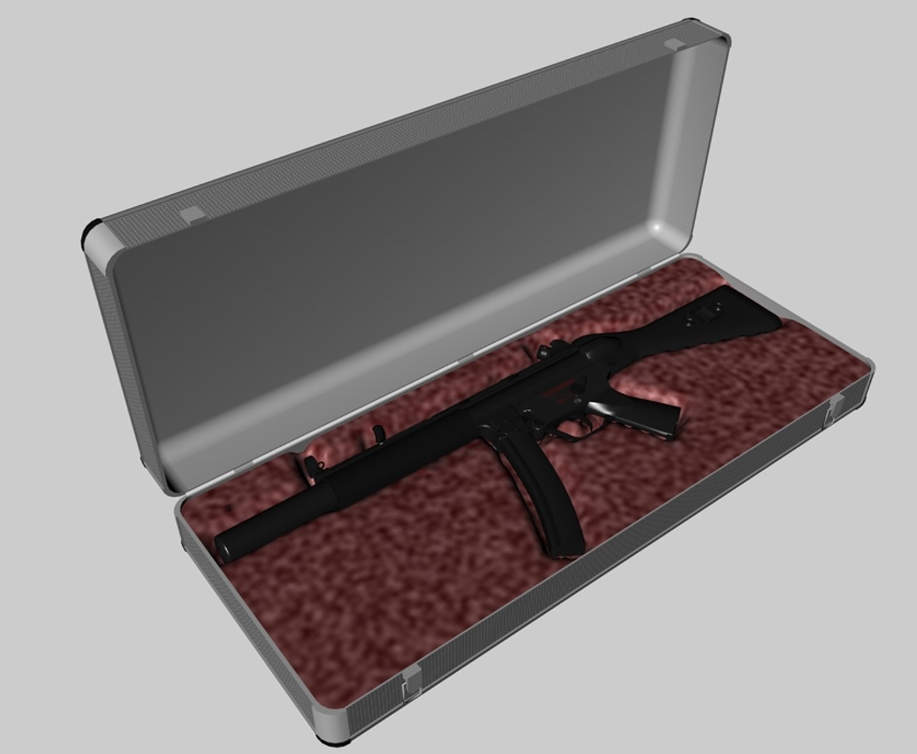 gun animation s 3d model