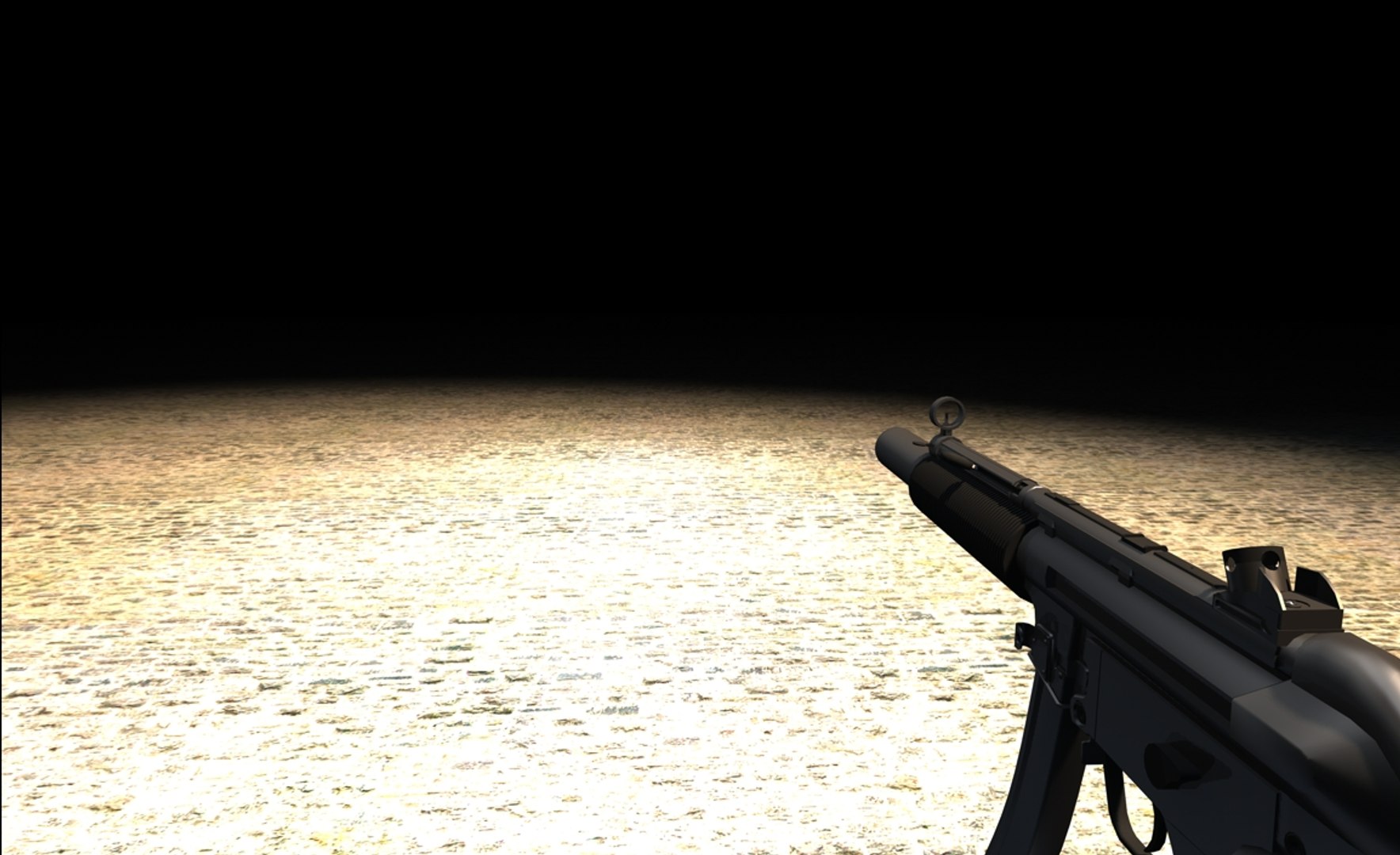 gun animation s 3d model