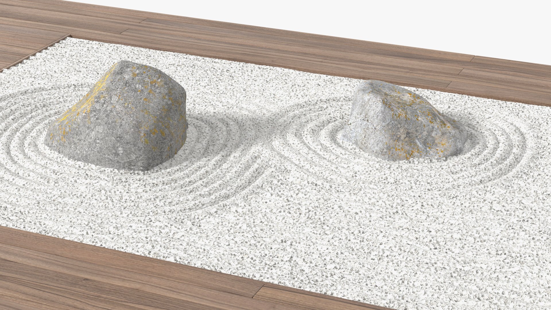 3D Model Zen Rock Garden - TurboSquid 2086639