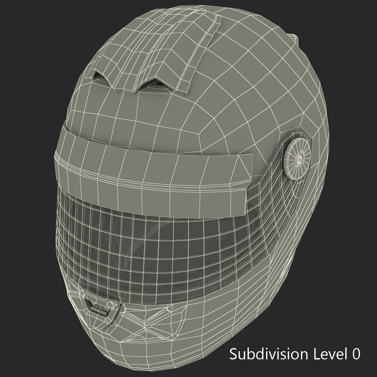 racing helmet mercedes 3d model