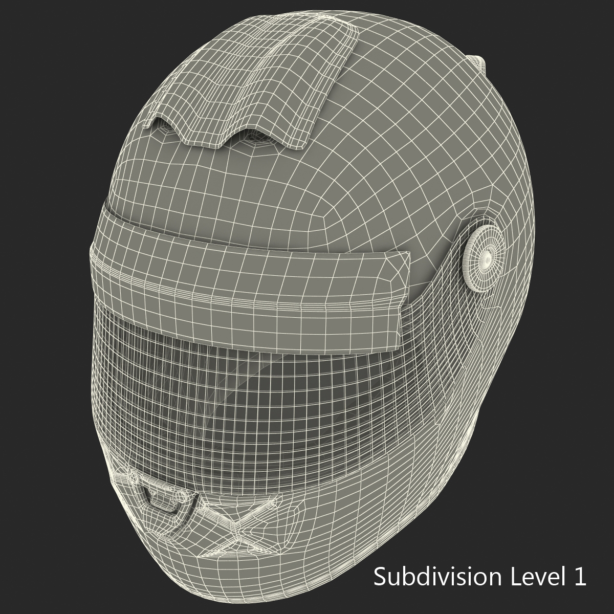 racing helmet mercedes 3d model