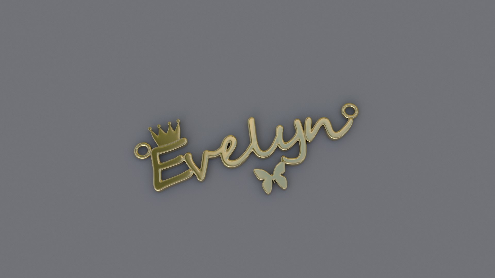 Jewelry Necklace Pendant Evelyn 3D Print 3D Model - TurboSquid 2328689
