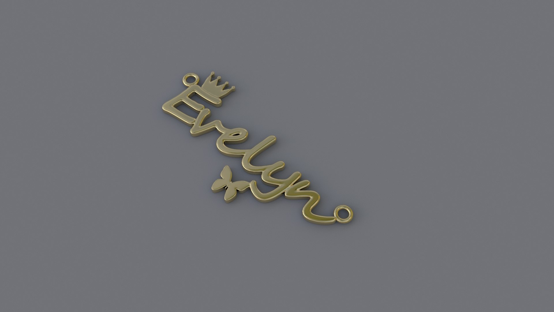 Jewelry Necklace Pendant Evelyn 3D Print 3D Model - TurboSquid 2328689