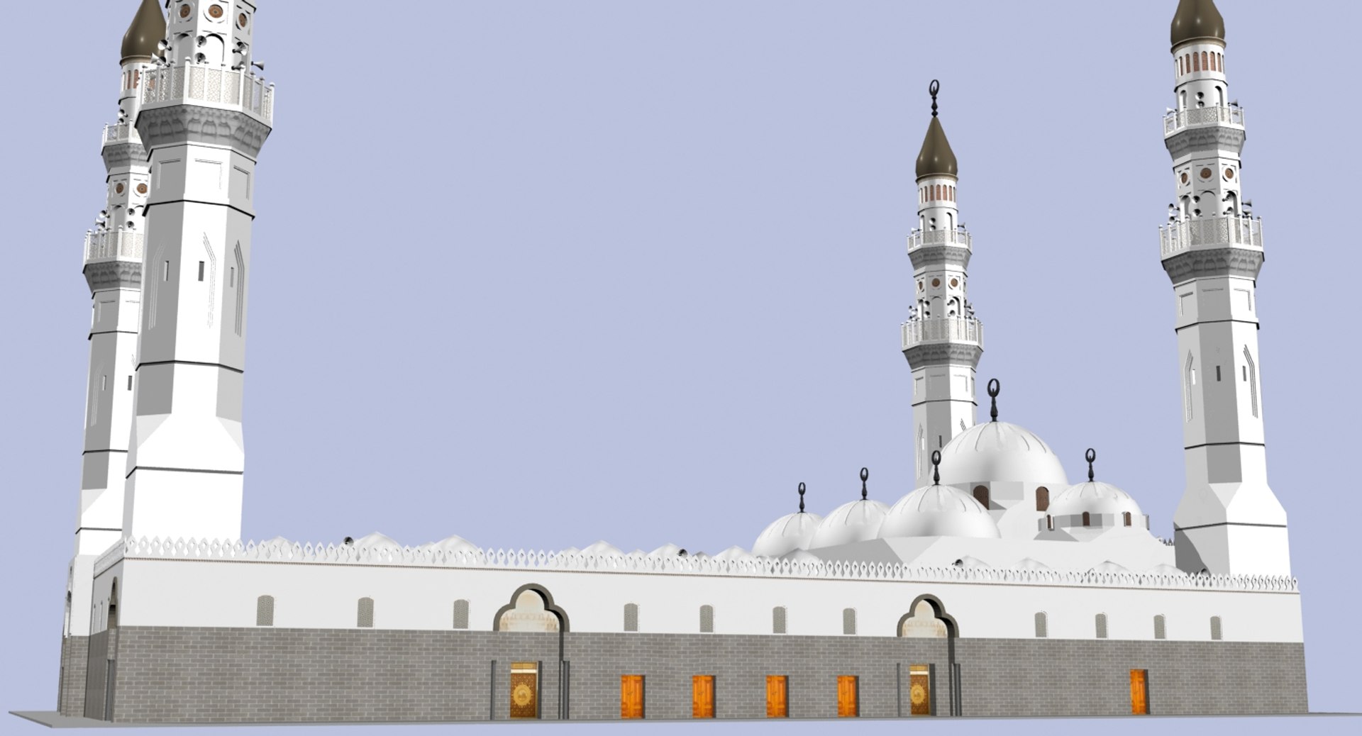 Quba Mosque Saudi Arabia 3D Model - TurboSquid 1397686