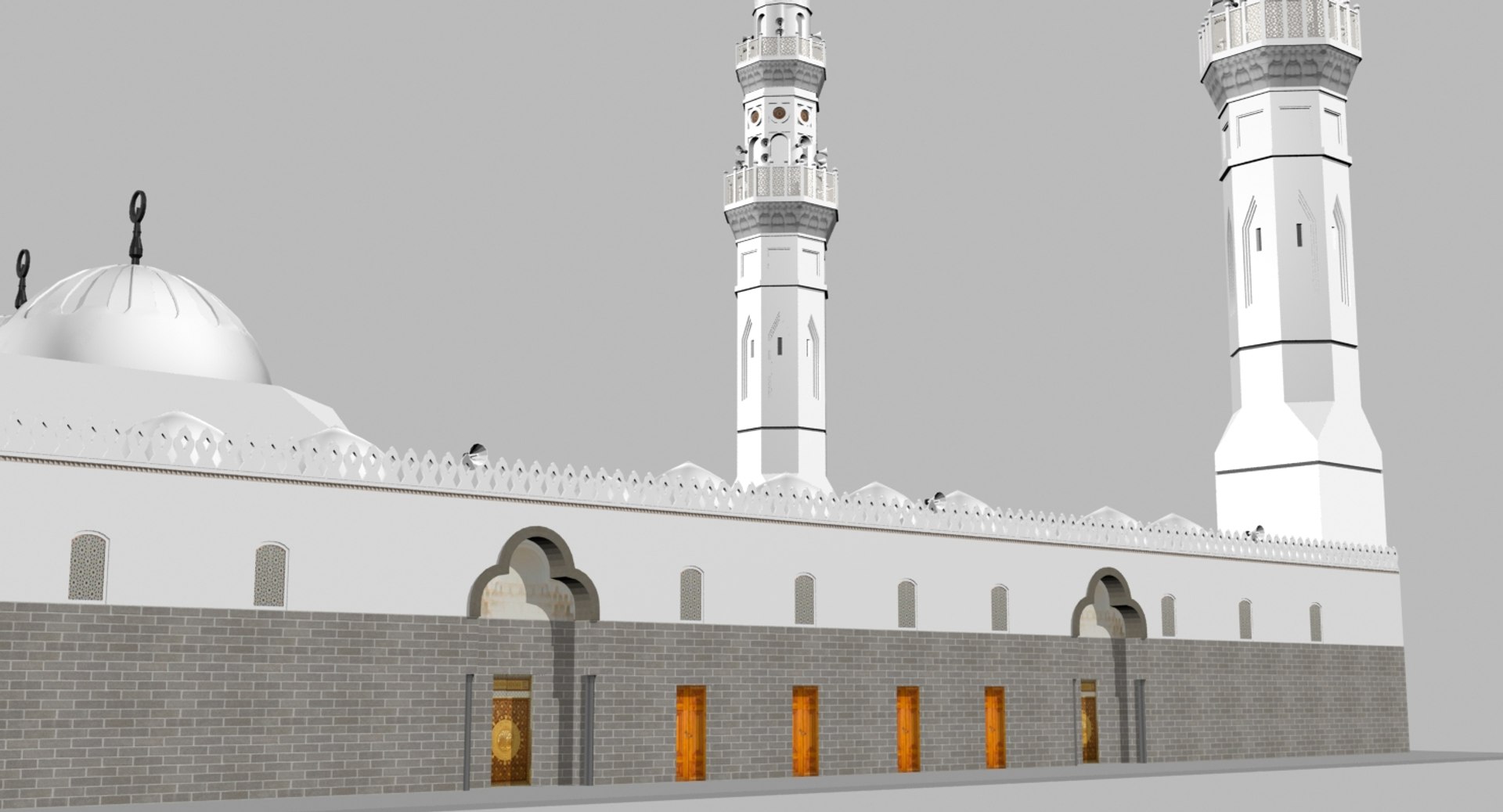 Quba Mosque Saudi Arabia 3D Model - TurboSquid 1397686