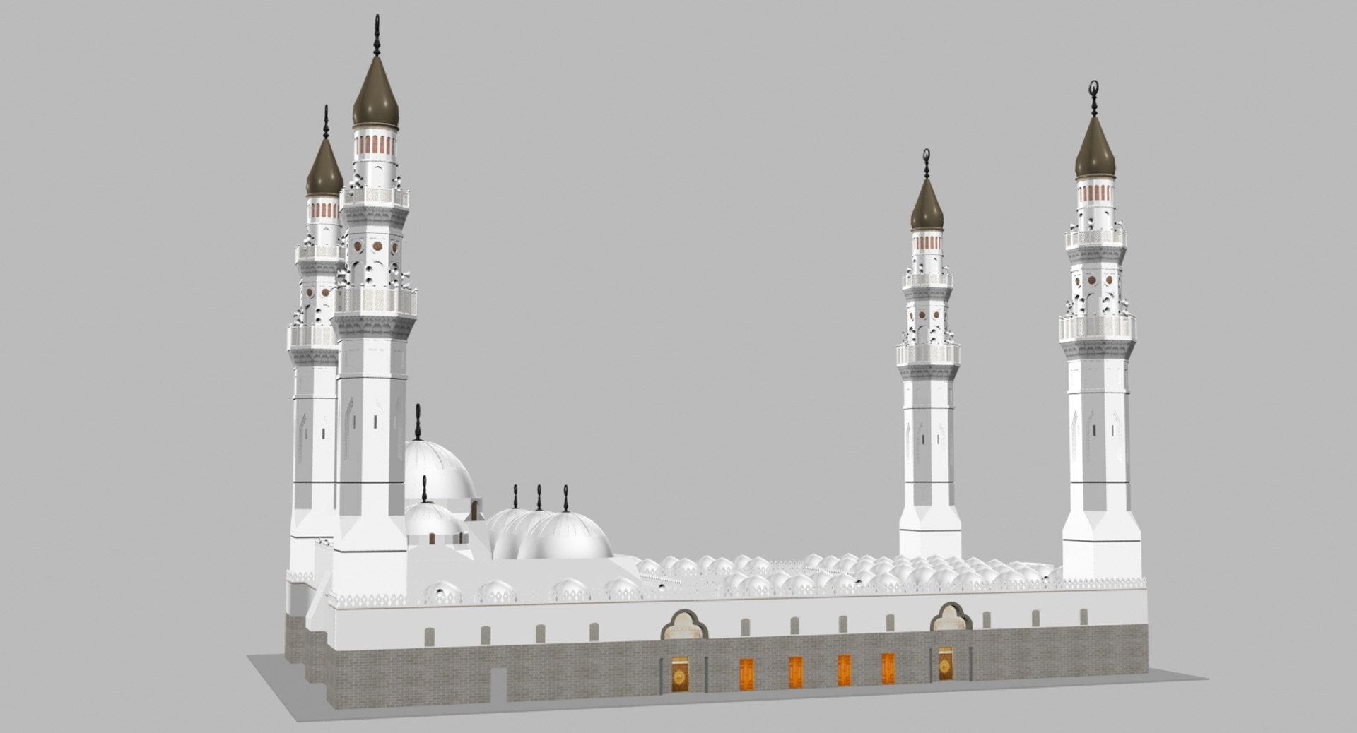 Quba Mosque Saudi Arabia 3D Model - TurboSquid 1397686