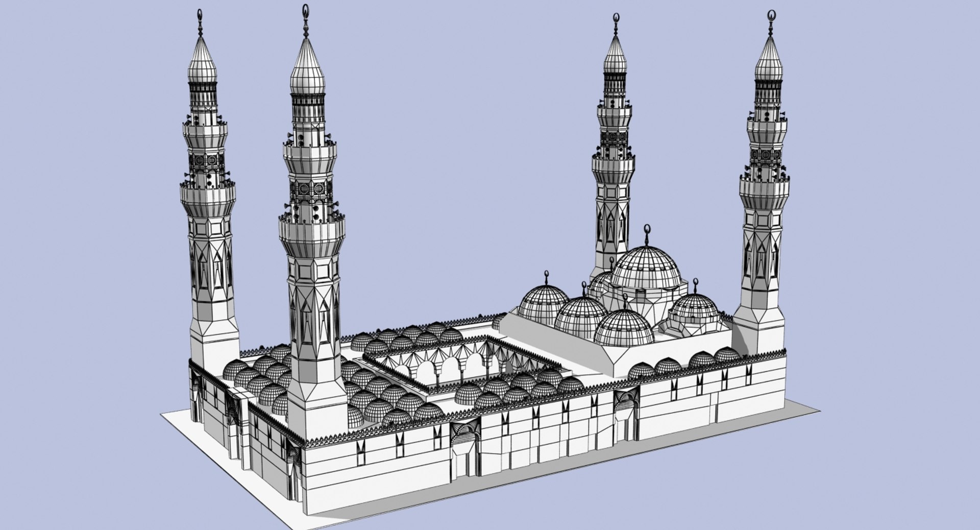 Quba Mosque Saudi Arabia 3D Model - TurboSquid 1397686