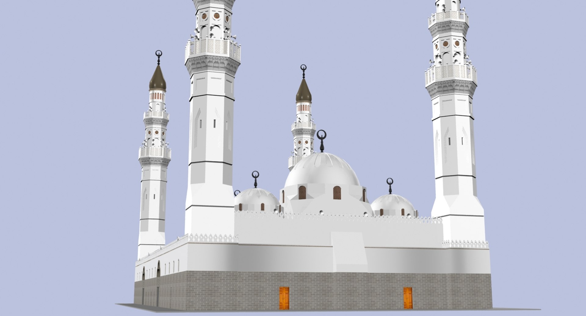 Quba Mosque Saudi Arabia 3D Model - TurboSquid 1397686