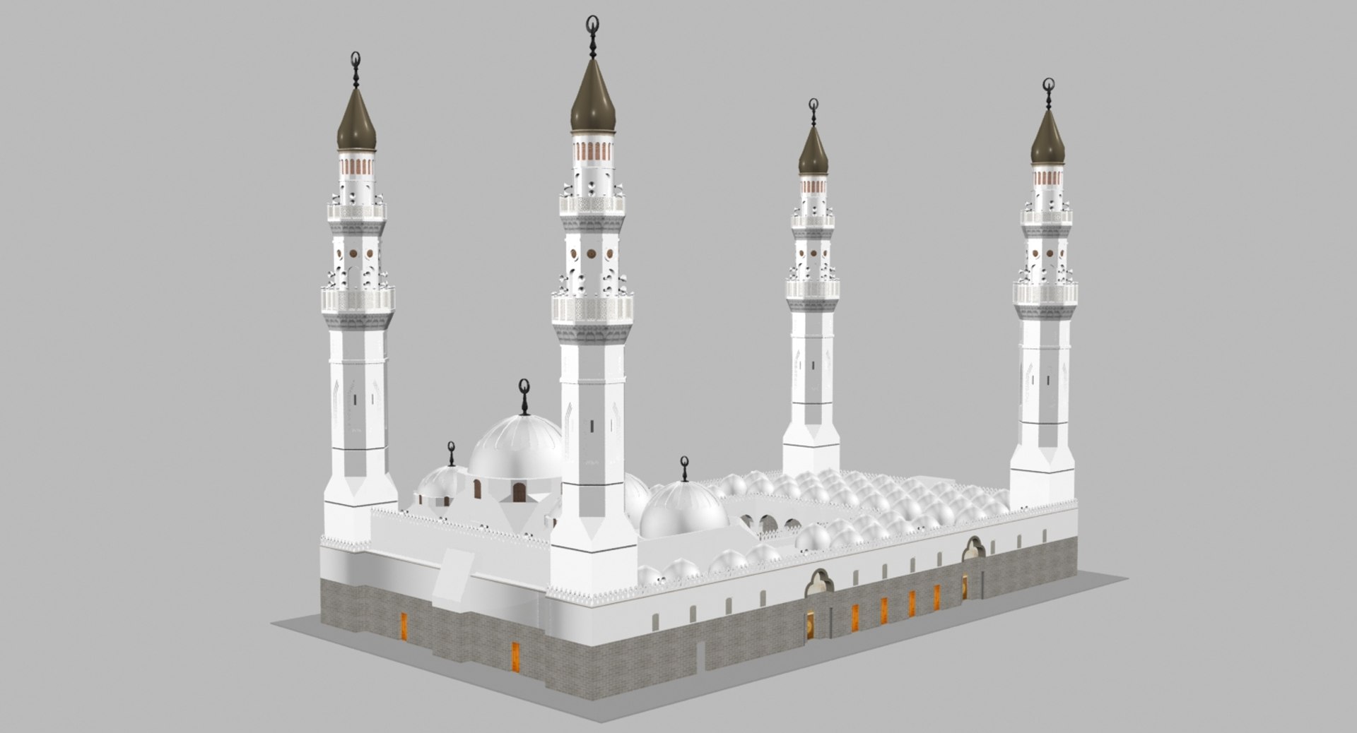 Quba Mosque Saudi Arabia 3D Model - TurboSquid 1397686