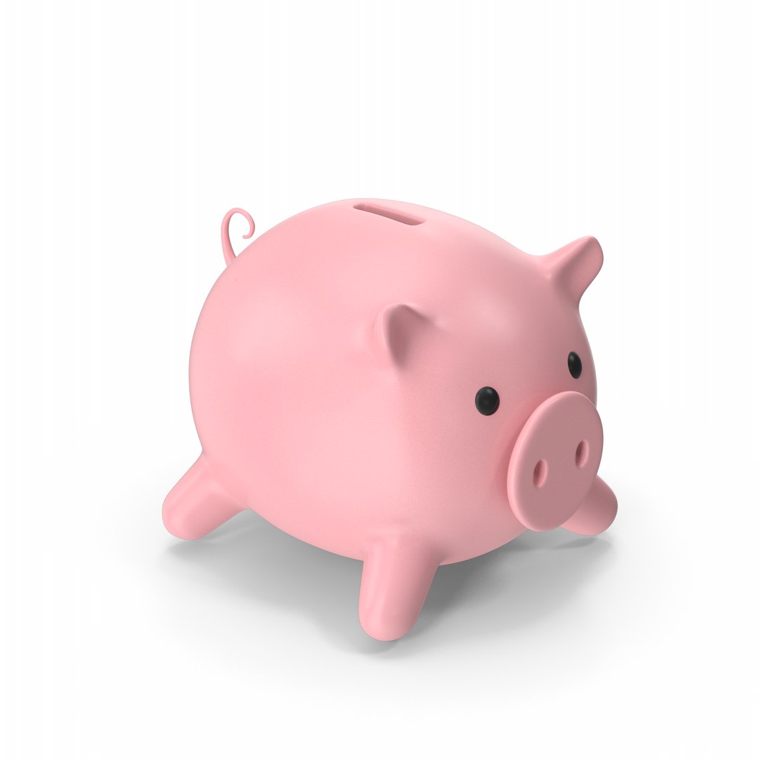 Cartoon Piggy Bank 3D Model - TurboSquid 2135318