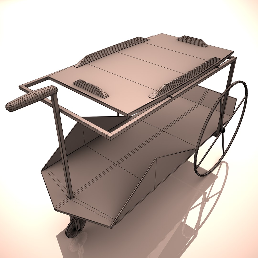 Tea Trolley Jz 3D Model - TurboSquid 1189166