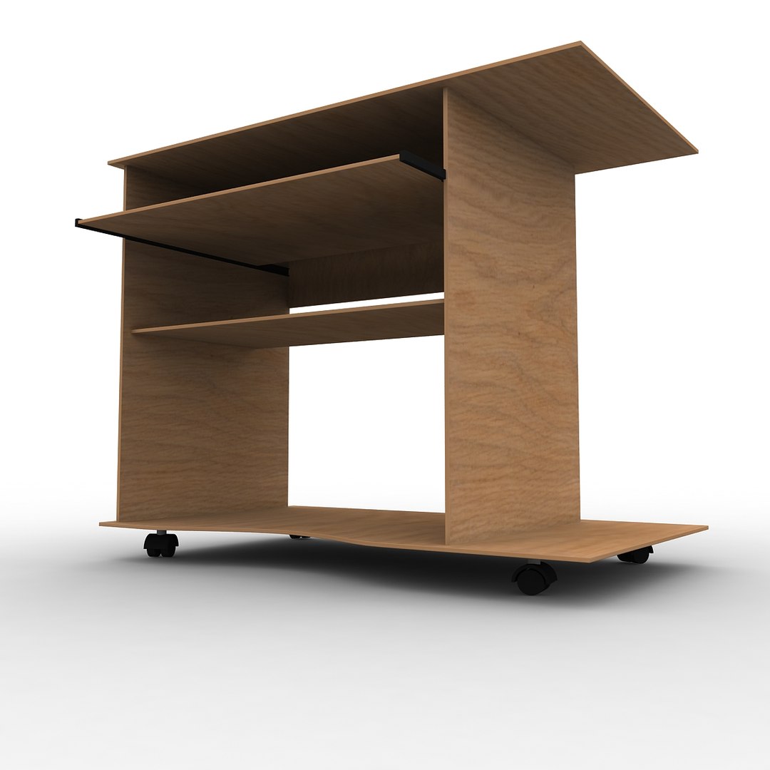 3d computer trolley model