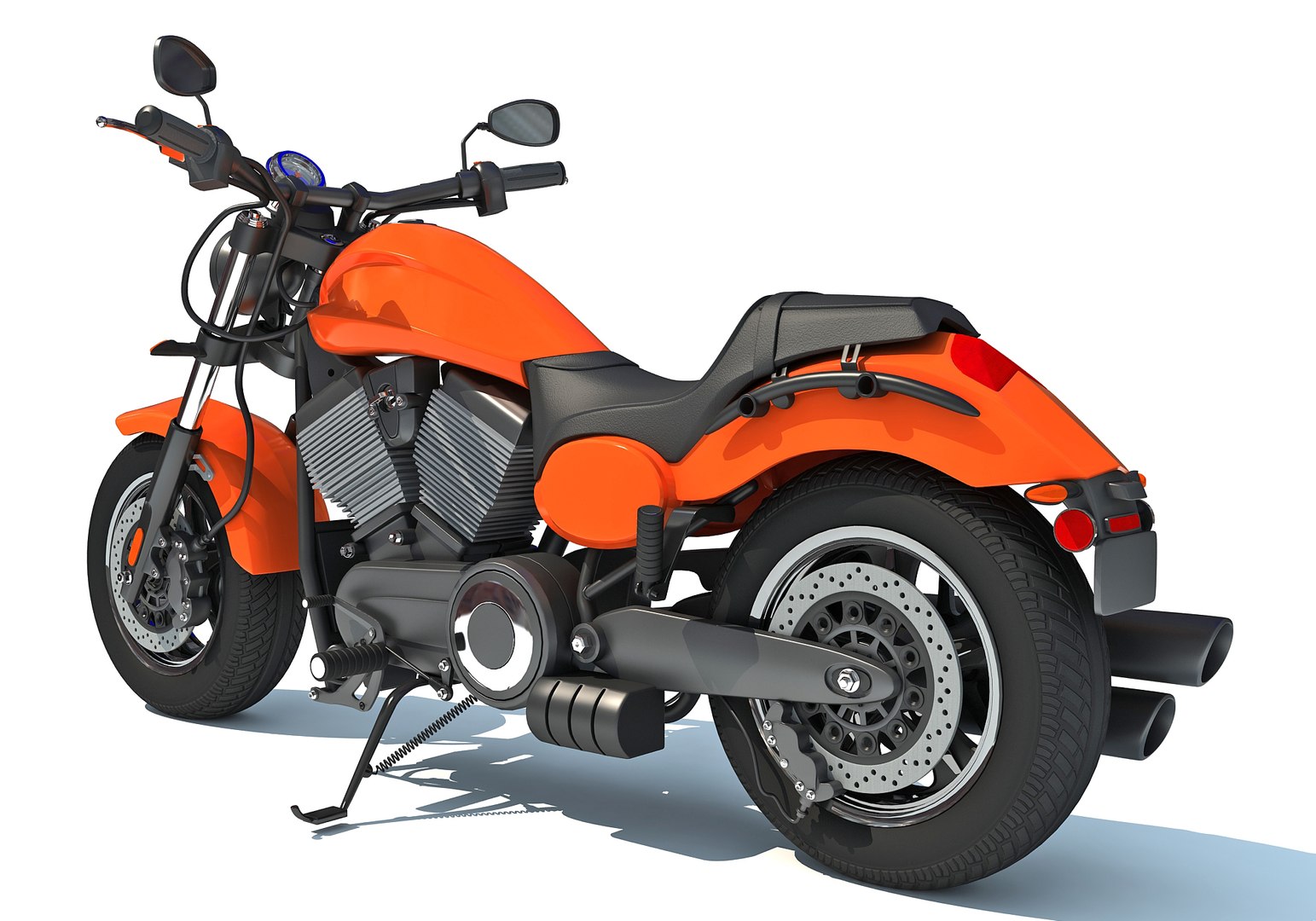 Cruiser Motorcycle 3D Model - TurboSquid 1248720