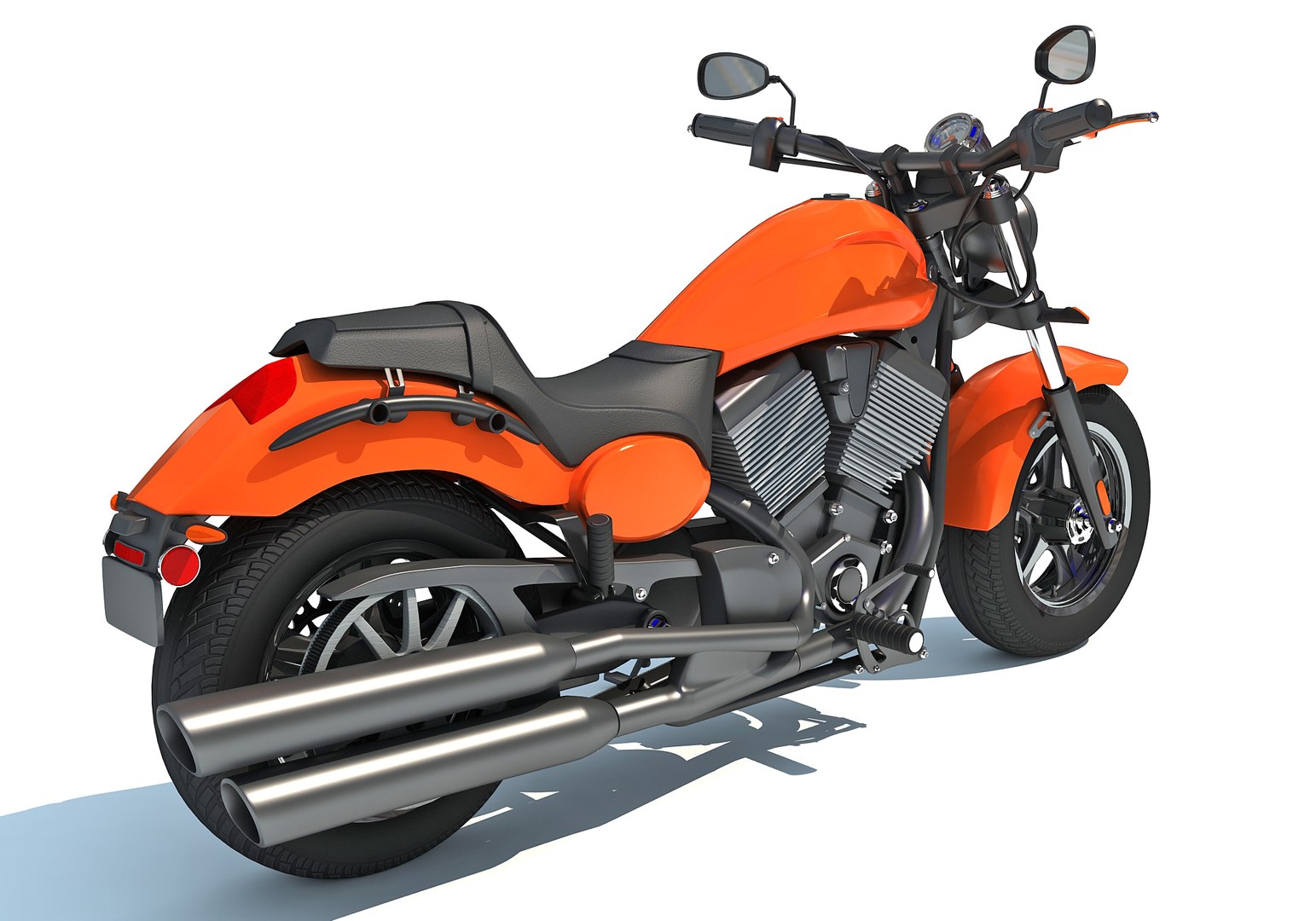 Cruiser Motorcycle 3D Model - TurboSquid 1248720