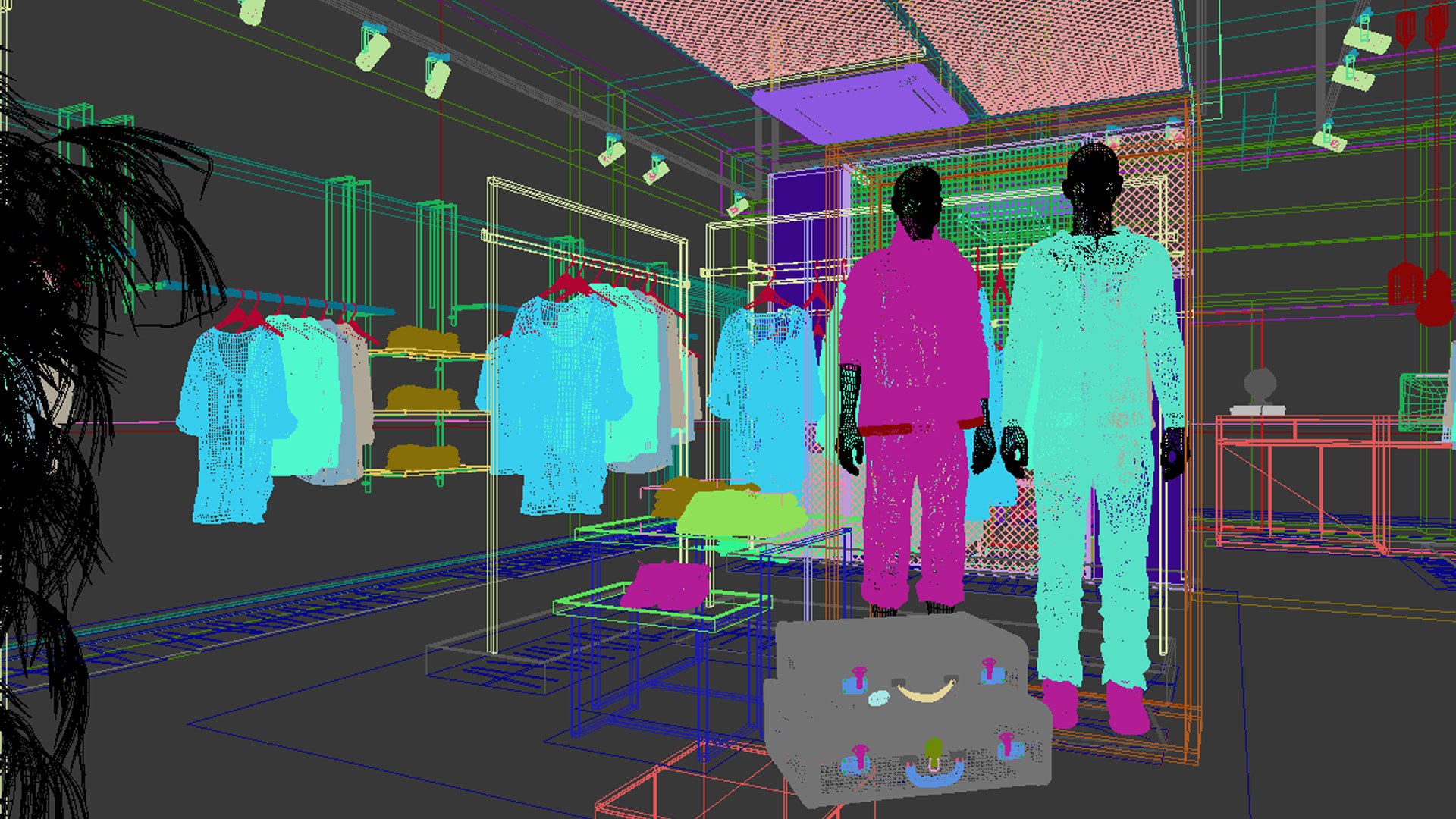 3D Clothing Store Shop - TurboSquid 2303479