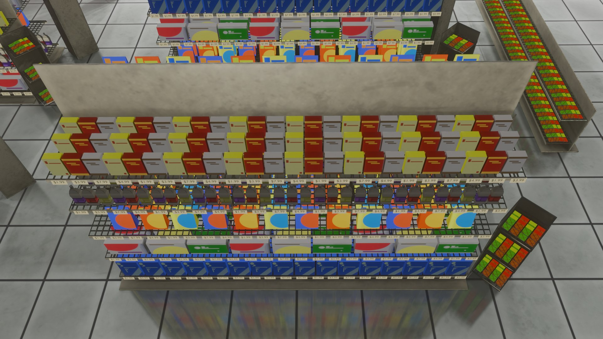 VR Supermarket Model - TurboSquid 2152559