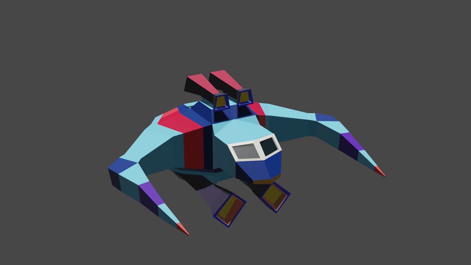 3D Simple Spaceship - TurboSquid 1722823