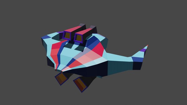 3D Simple Spaceship - TurboSquid 1722823