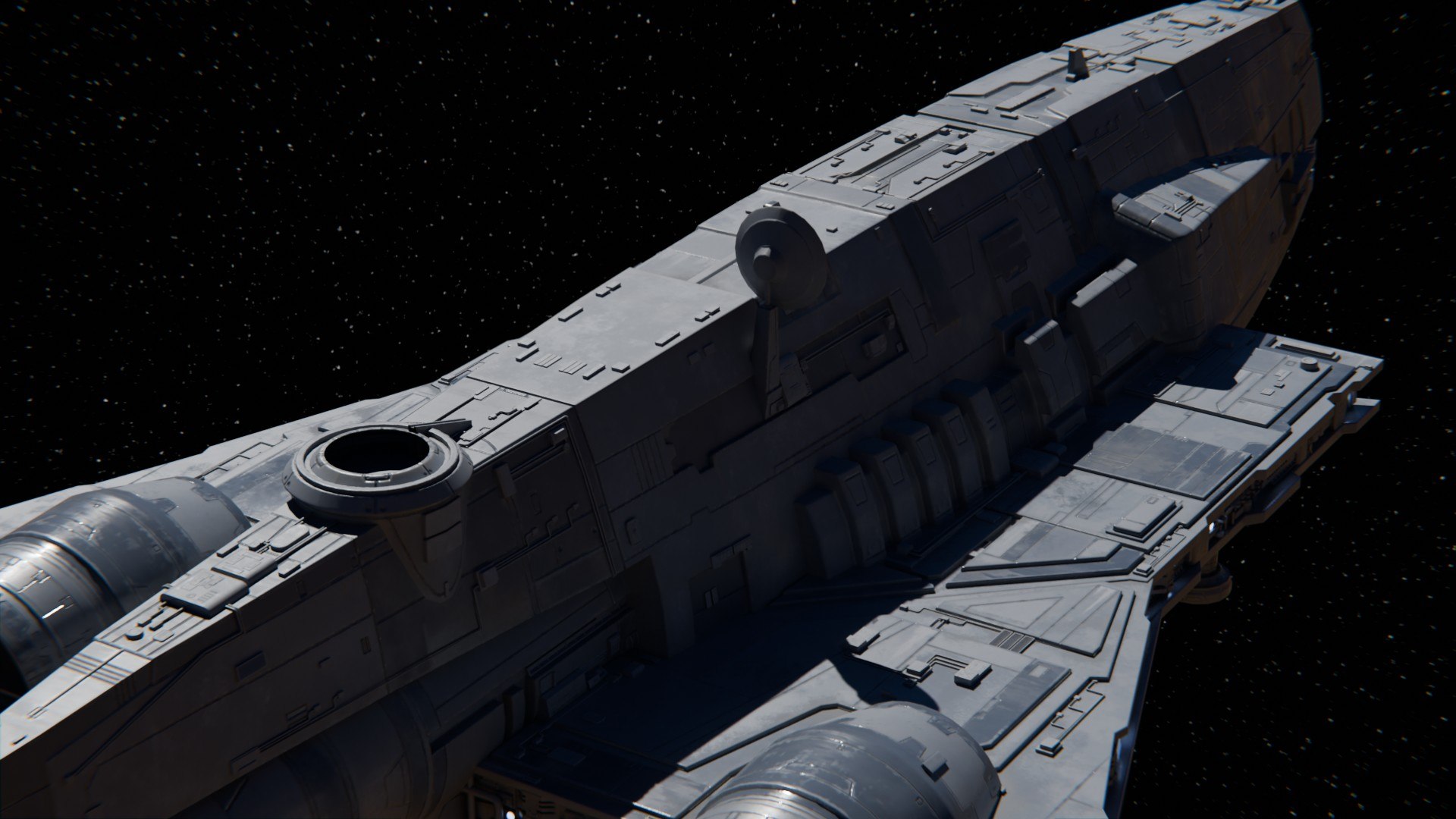 3D Star Wars Gozanti Cruiser Model - TurboSquid 2330319