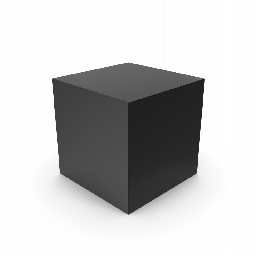 Cube Black model - TurboSquid 1864199