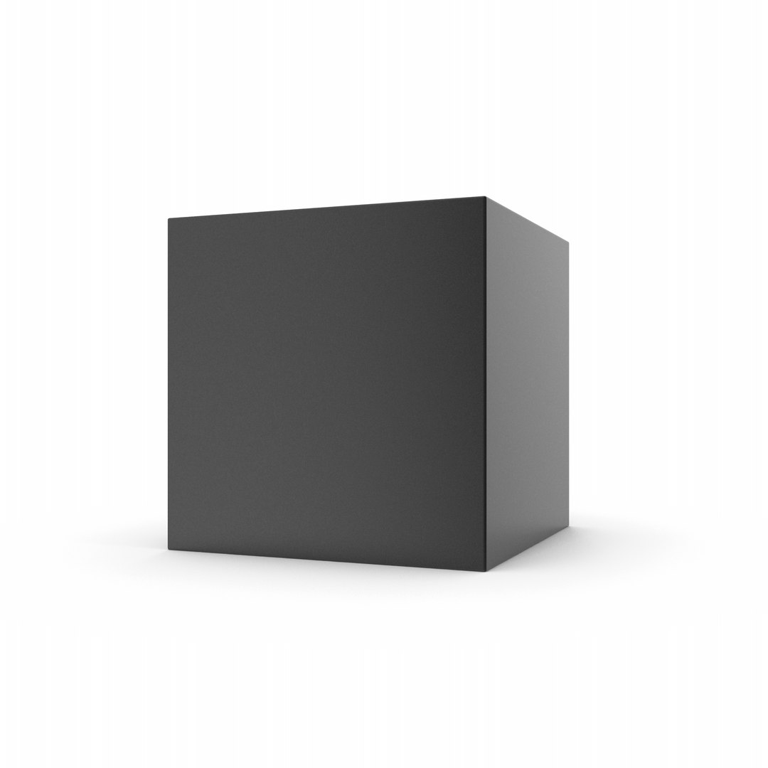 Cube Black model - TurboSquid 1864199