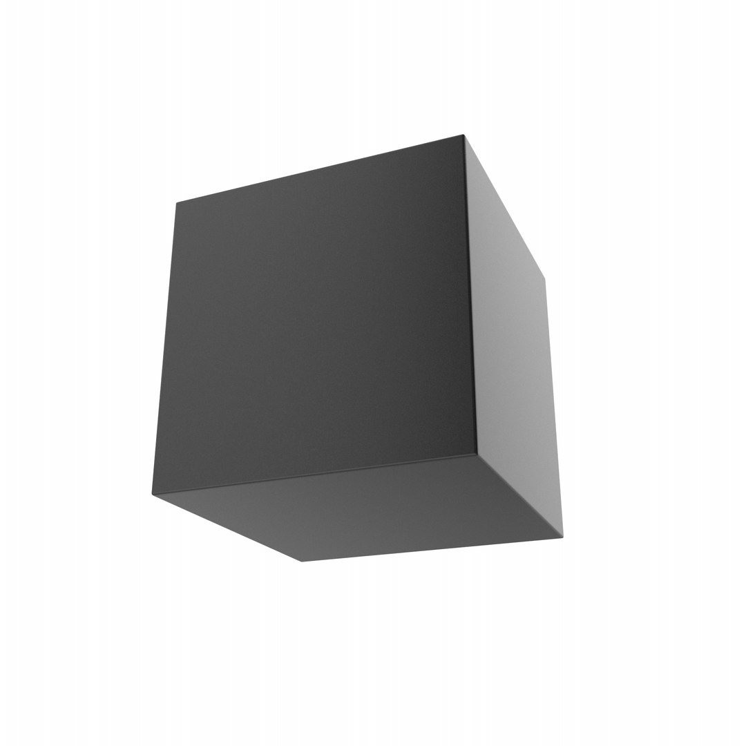 Cube Black model - TurboSquid 1864199