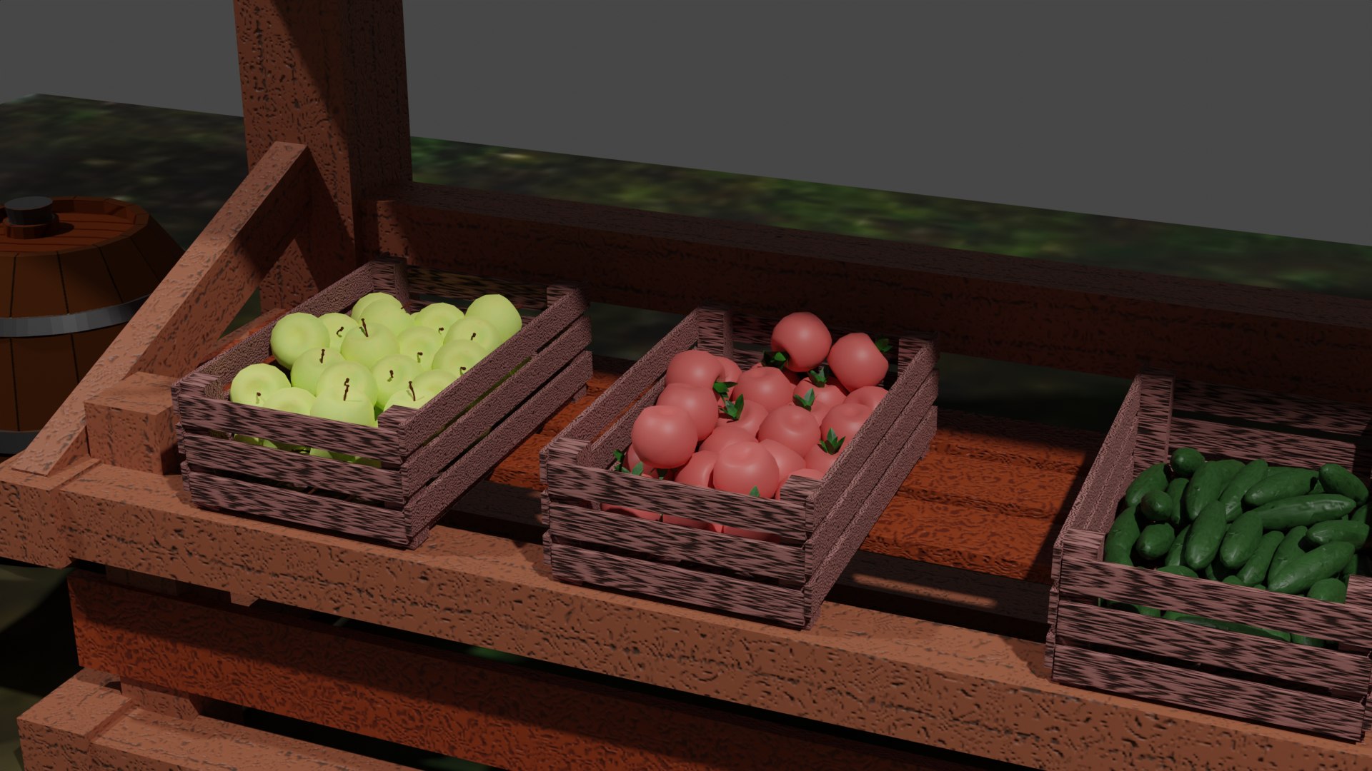 Shop Pack In Medieval Style PBR Low Poly Game Ready 3D - TurboSquid 1955947