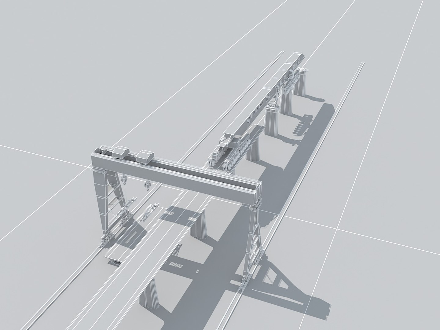 3d Overhead Crane 1 Model Turbosquid 1948312