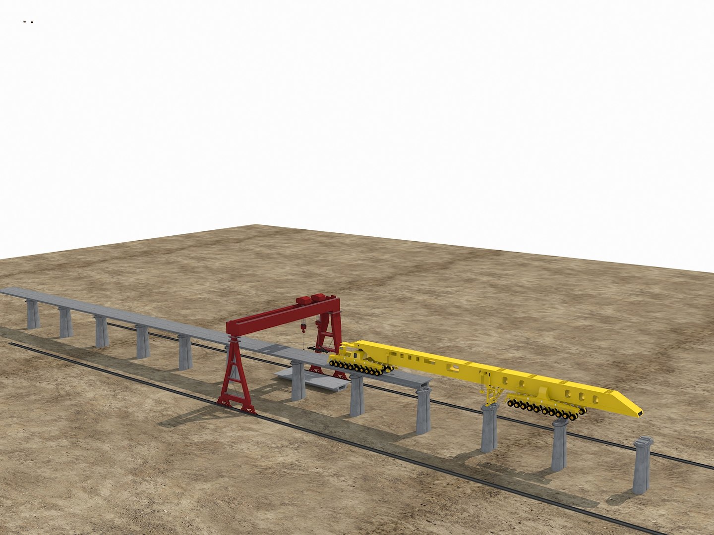 3d Overhead Crane 1 Model Turbosquid 1948312